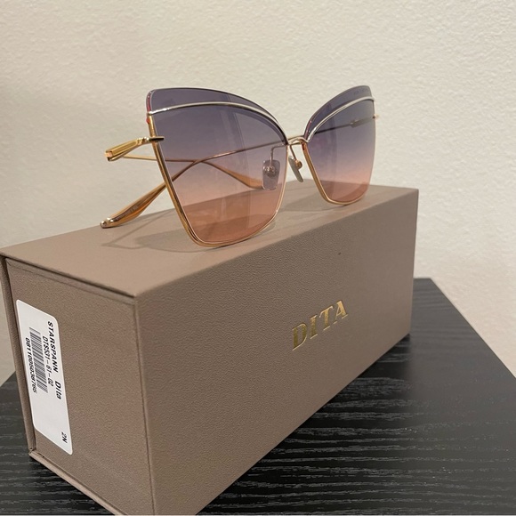 DITA | Accessories | Dita Starspann Sunglasses Rose Gold Frame Grey To ...